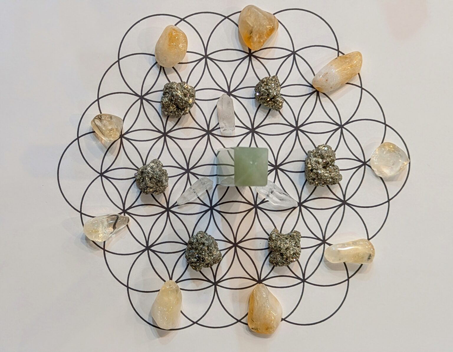 Crafting a Crystal Grid with the Flower of Life - LaGina Glass | Reiki ...